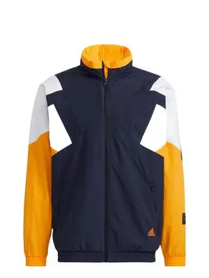 Adidas St Brand Wvjk Hooded Jacket With Contrasting Logo Detail - Default Color