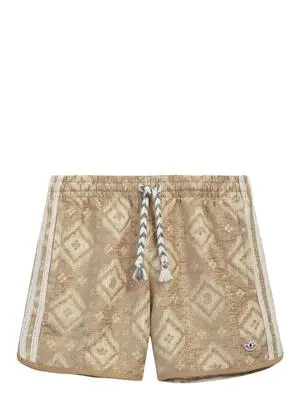 Adidas X Clot Heritage Print Shorts - Warm Sandstone