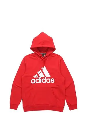 Adidas Logo Printing Hooded Pullover - Red