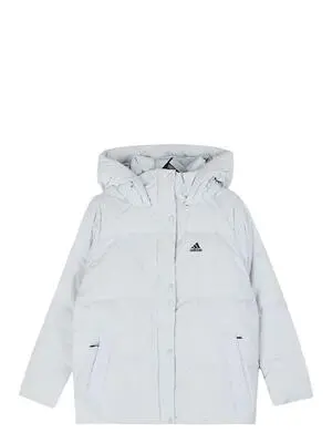 Adidas Down Jacket With Hood - Blue
