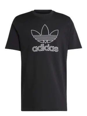 Adidas Adicolor Outline Trefoil T-shirt Asia Sizing - Black
