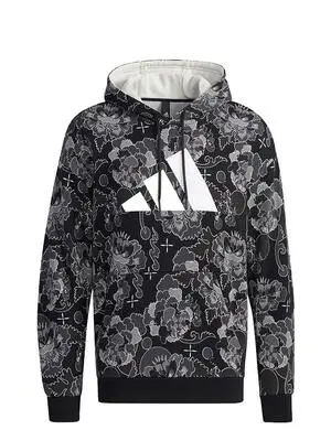 Adidas Printed Pullover Hoody - Black