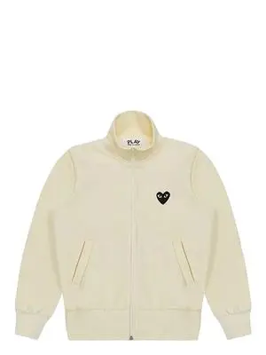 Play Comme Des Garcon Big Heart Track Jacket - White