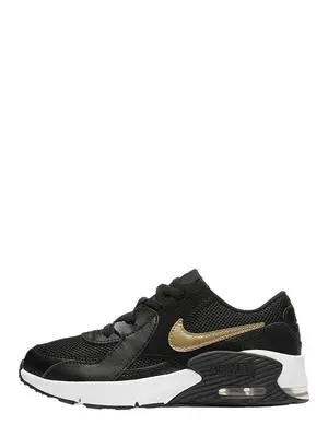 Nike Max Excee Casual Low Top Sneakers - Black/gold/white