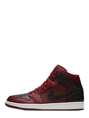 JORDAN 1 Mid Reverse Banned Sneakers - Team Red/black-summit White
