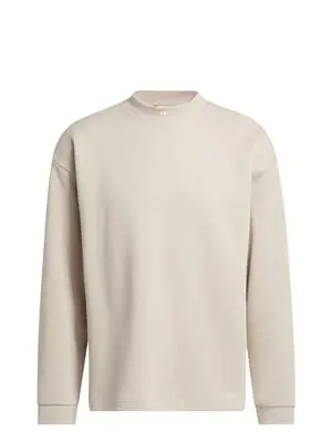 Adidas Originals Long Sleeve Mock Neck Shirt - Beige