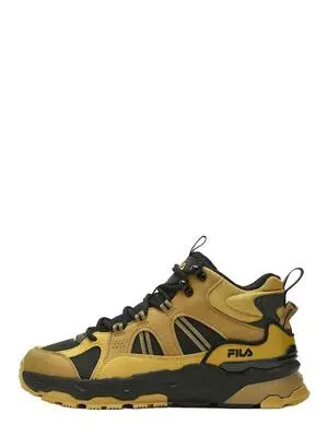 FILA Classic Court Shoes - Black/yellow