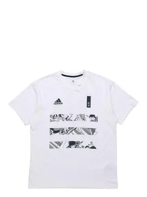 Adidas Captsuba Tee Casual Sports Short Sleeve - White