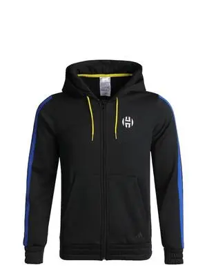 Adidas Harden Fleece Zip-up Hoodie - Black