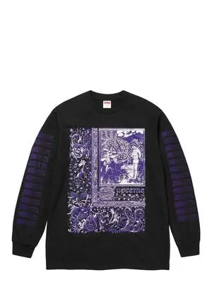 Supreme Saint Sebastian L/s T-shirt 'black Purple - Black/purple