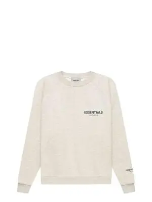 Fear Of God Fw21 Pullover Crewneck - Light Heather Oatmeal