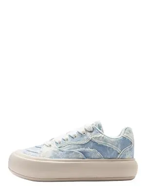 LI-NING Puff Platform Sneakers - Denim Blue/beige