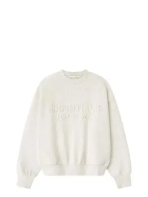 Fear Of God Embossed Classic Crewneck Sweatshirt - Oatmeal Heather