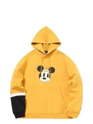 LI-NING X Disney Crossover Cartoon Printing Hoodie - Yellow/white/black