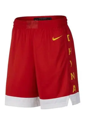 Nike China Team Alphabet Logo Basketball Shorts - Red/yellow