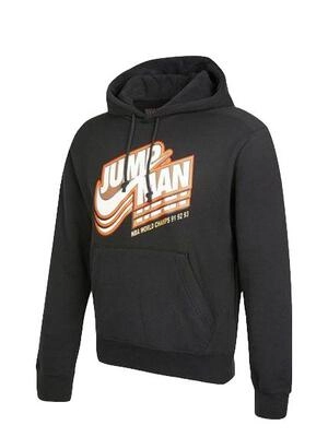 JORDAN Jumpman Logo Fleece Hoodie - Black