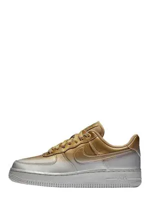Nike Nike Air Force 1 Low Athletic Sneakers Goldsilver