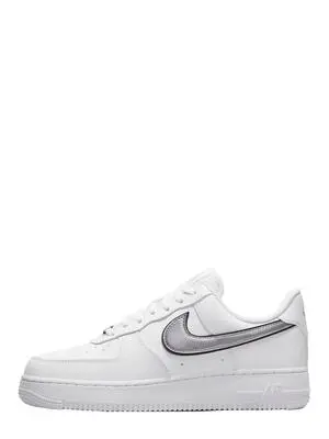 Nike Force 1 '07 Essential Sneakers - White/black/metallic Silver