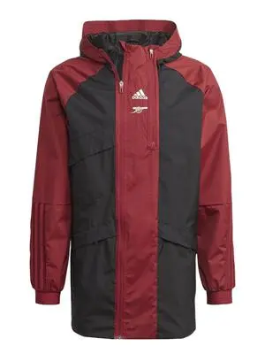Adidas Arsenal Hooded Jacket - Black/red