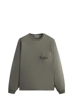 Kith Kith Long-sleeve Quinn Tee 'haze' Light Green