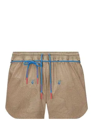 Nike Off-white Woven Shorts - Khaki