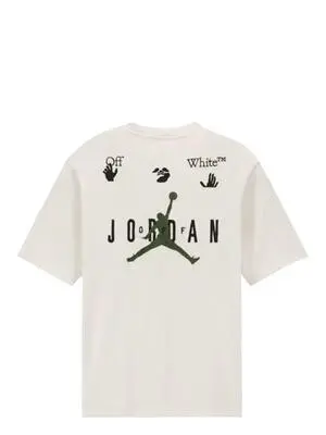 JORDAN Air Jordan X Off-white Mj T-shirt Asia Sizing 'white Black Forest Green' White/black/forest Green