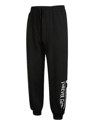 PUMA Graphic Track Pants 'black - Black/white