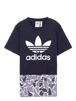 Adidas Adidas Originals Short Sleeve Tee With Camouflage Detail Black