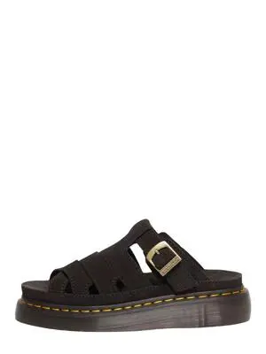 Dr. Martens Maxxy Slide Buttersoft Leather Sandals - Black