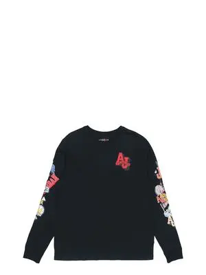 JORDAN Air Casual Sports Long Sleeve Crewneck - Black