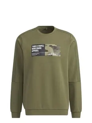 Adidas Neo Graphic Print Crewneck Pullover - Default Color