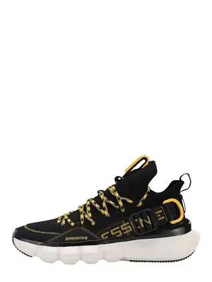 LI-NING Essence Lace Up Premium Sneakers - Black/yellow