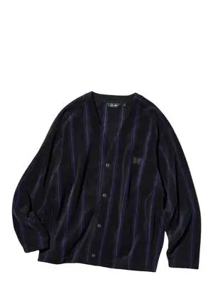 Uniqlo Needles Oversized Striped Cardigan - Black