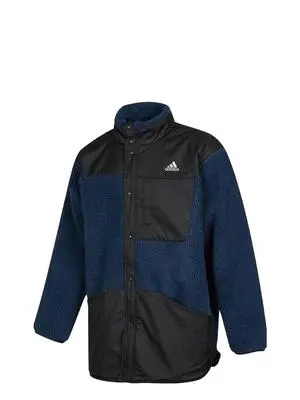 Adidas Prsve Boa Fleece Jacket - Black/blue