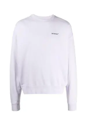 Off-White Graphic Print Sweatshirt - Dusty Lilac/black