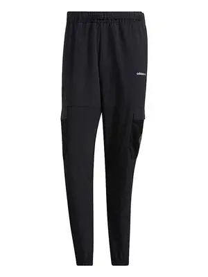 Adidas Neo Sw Wvn Crg Tp Casual Sports Pocket Elastic Waistband Long Pants/trousers Black - Default Color