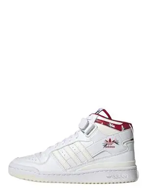 Adidas Thebe Magugu X Forum Mid 'birds Of Paradise' Sneakers - White/red
