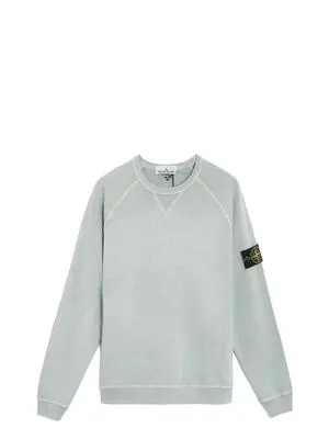 Stone Island Compass Patch Long-sleeved Sweatshirt - Green