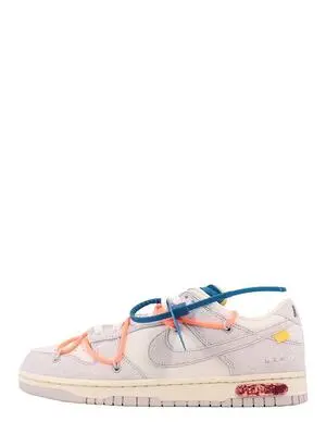 Nike X Off-white Dunk Low 'lot 19 Of 50 - Gray/white