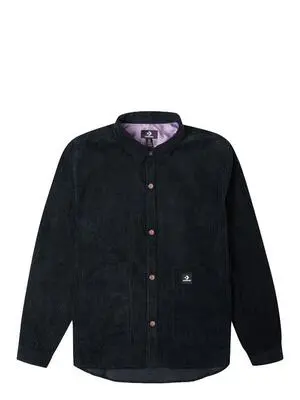 CONVERSE Corduroy Button Shirt Asia Sizing - Black