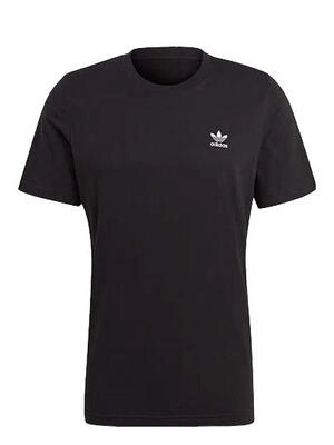 Adidas Adidas Originals Ss22 Essential Tee Athleisure Casual Sports Solid Color Logo Short Sleeve Black Default Color