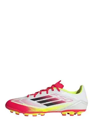 Adidas F50 League Ag 'pure Victory Pack' Cleats - Cloud White/core Black/solar Yellow