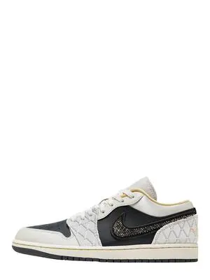 JORDAN 1 Low Se 'beaded Swoosh - Anthracite/wolf Grey/sail