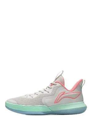 LI-NING Shinneng Basketball Sneakers - Gray/green/pink