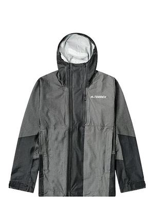 Adidas Colorblock Hooded Jacket - Black
