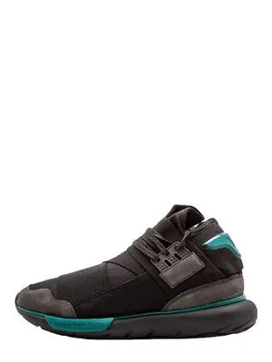 Adidas Y-3 Qasa High Sneakers - Black/dark Green