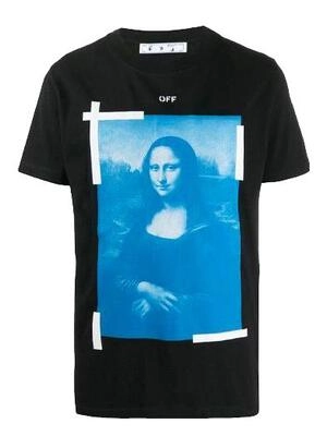 Off-White Ss21 Pattern Printing Round Neck Short Sleeve - Black