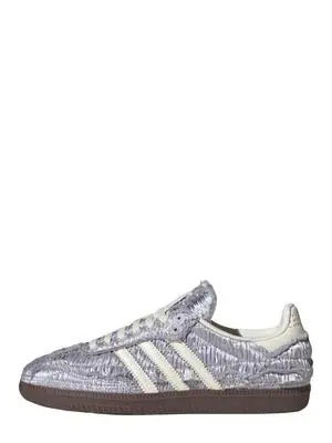 Adidas X Caroline Hu Samba Og Sneakers - Silver Metallic/cream White/gum
