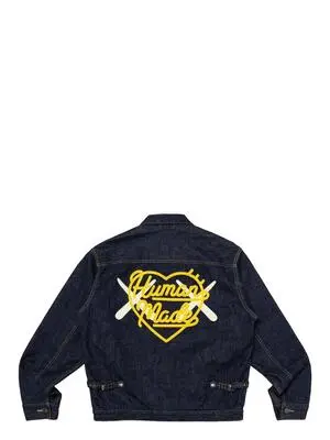 HUMAN MADE X Kaws Made Denim Work Jacket - Navy