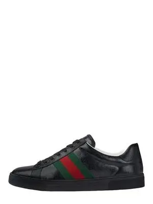 Gucci Ace Gg Crystal Canvas Sneaker - Black